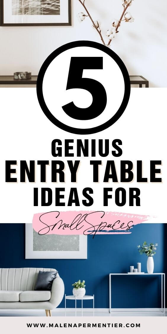 5 Tiny Entryway Table Ideas for your Apartment That Look Amazing