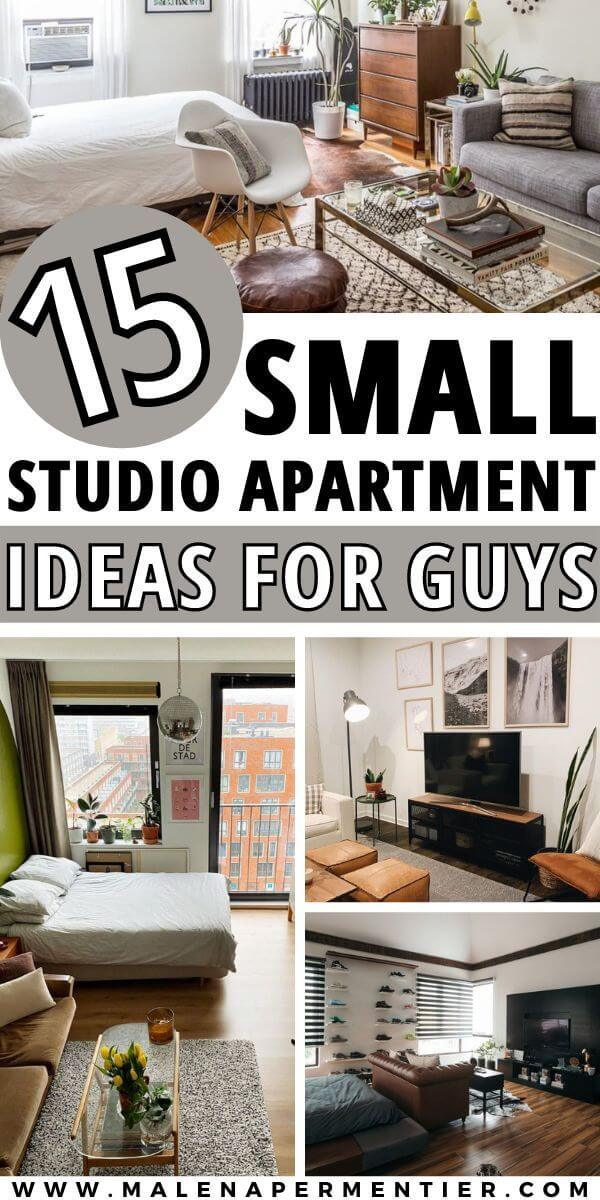 15 Small Studio Apartment Ideas For Guys (Perfect For A 300 Sq Ft Space)