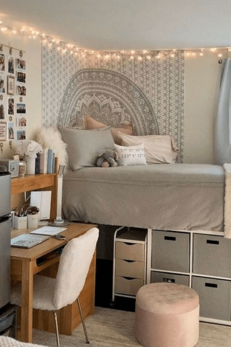 27 Dorm Room Storage Ideas That Look Cute & Save Space