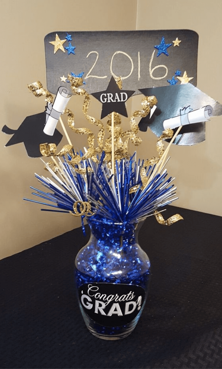 30 DIY Graduation Centerpieces That Are Easy, Cute, and Cheap