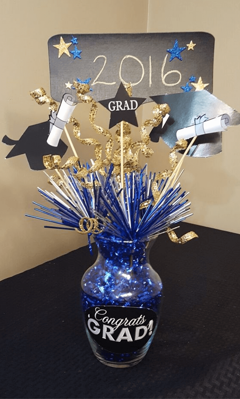 30 DIY Graduation Centerpieces That Are Easy, Cute, and Cheap