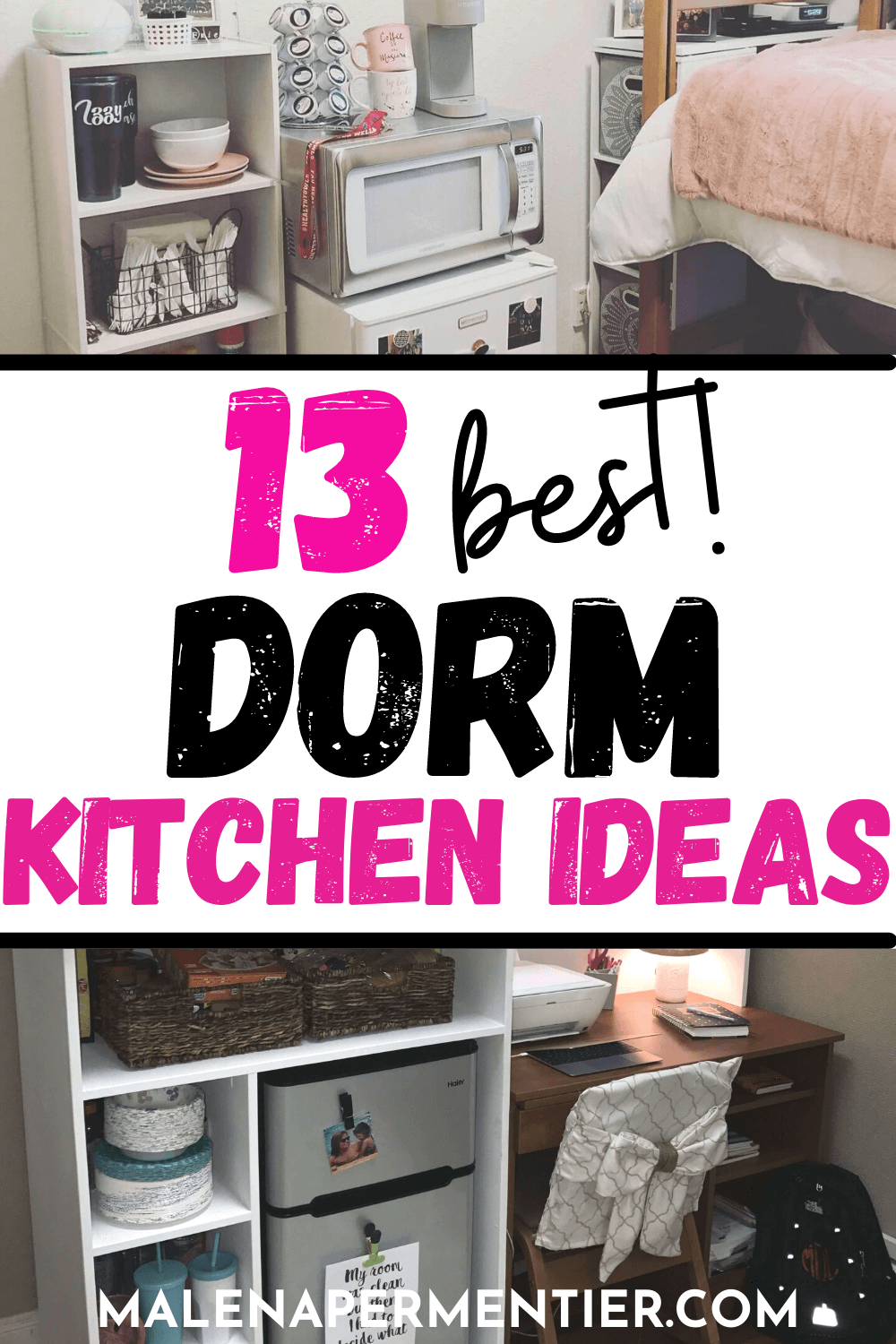 13 Genius Dorm Kitchen Ideas with Mini Fridge and Microwave