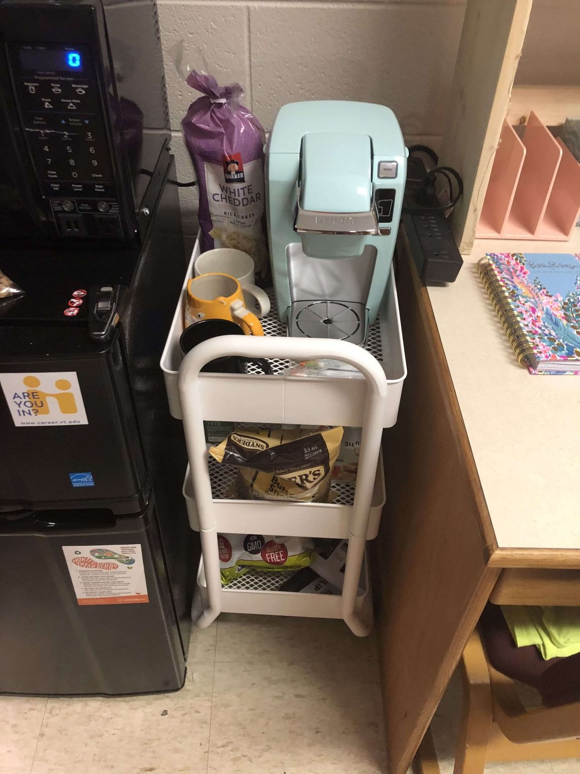 13 Genius Dorm Kitchen Ideas with Mini Fridge and Microwave