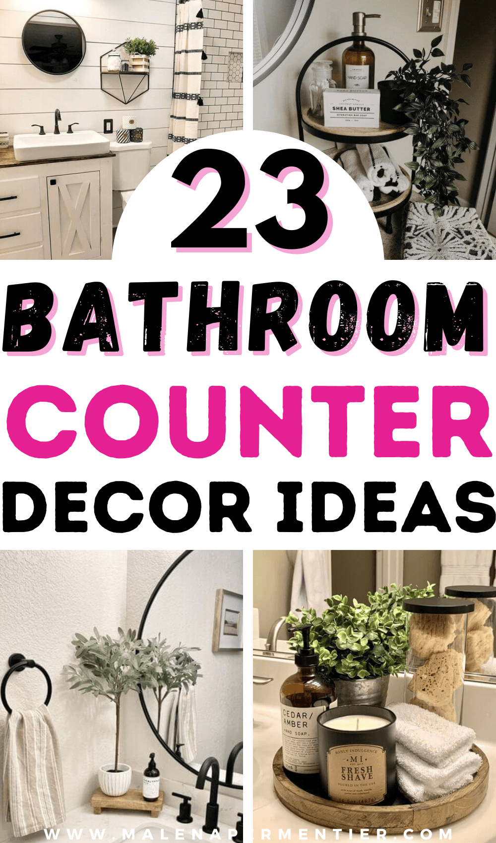 23 Bathroom Counter Decor Ideas That Are Practical and Cute
