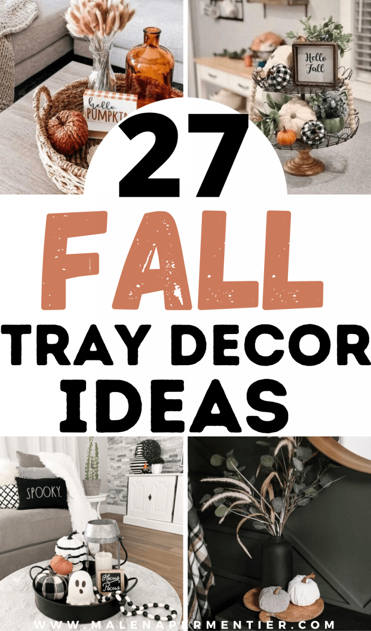 27 Easy Fall Tray Decor Ideas To Spice Up Your Home This Season