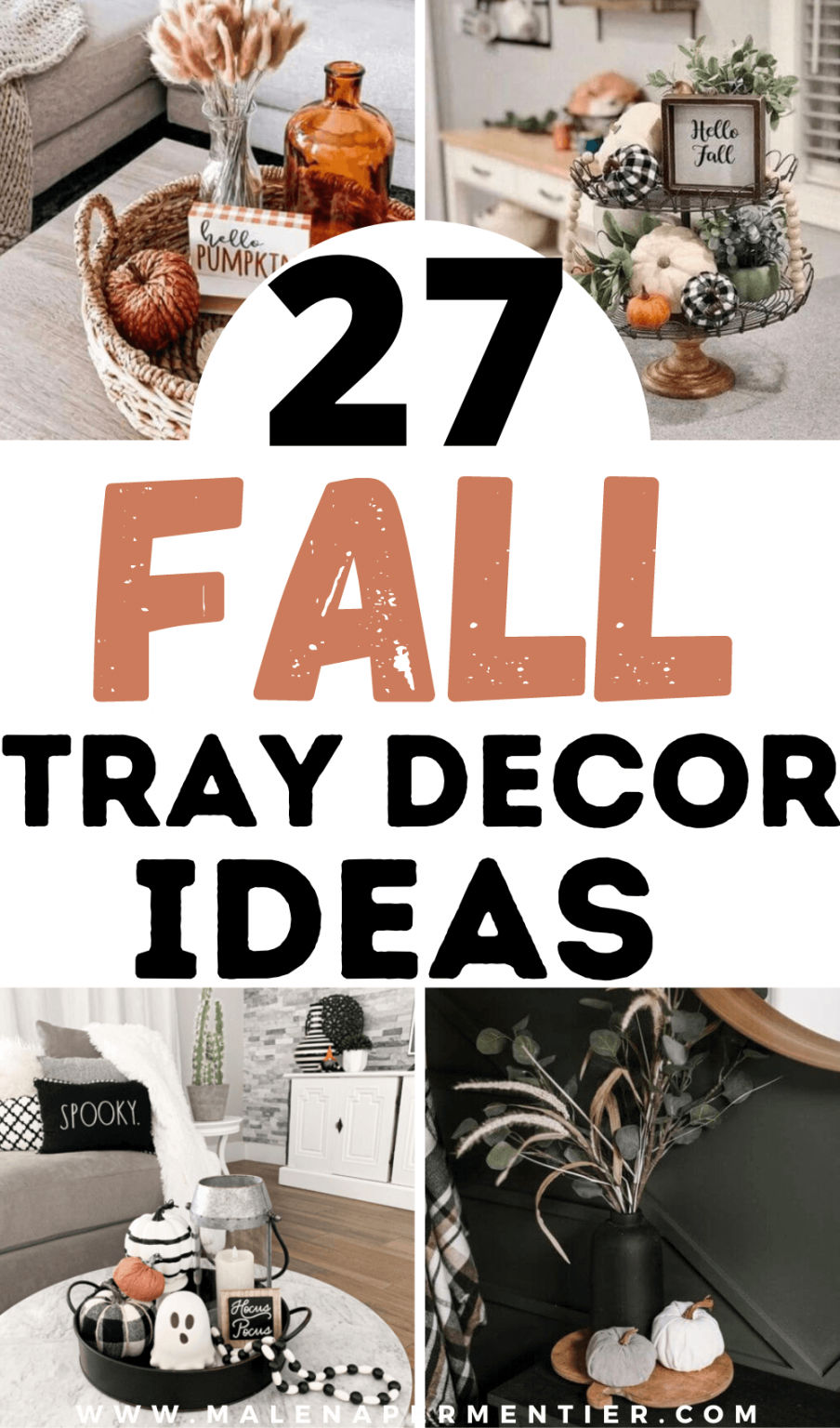 27 Easy Fall Tray Decor Ideas To Spice Up Your Home This Season