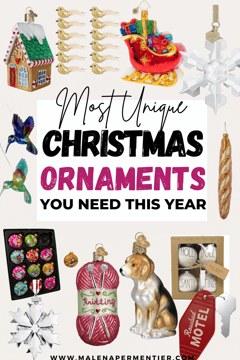 13 Most Unique Christmas Ornaments Your Tree Needs This Year