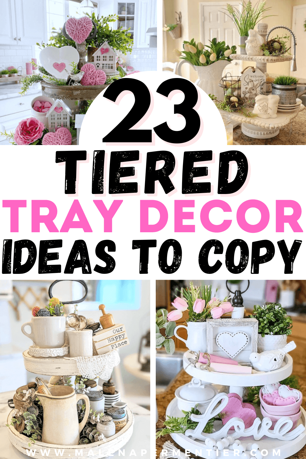 23 Creative Tiered Tray Decor Ideas To Recreate Immediately