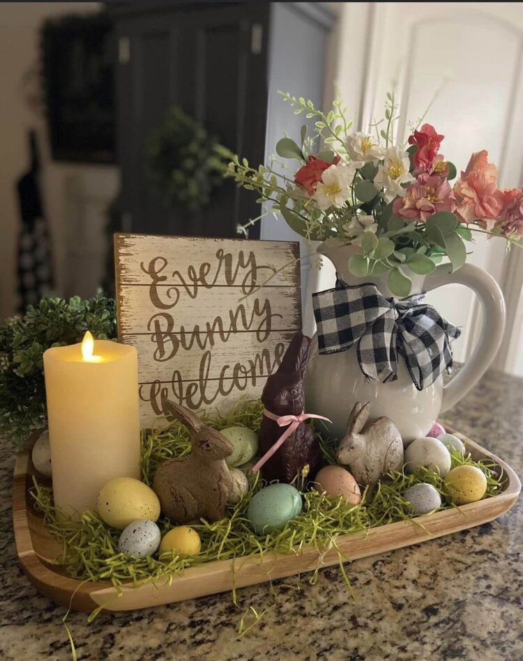 23 Stunning Easter Tray Decor Ideas To Create In Your Home This Season