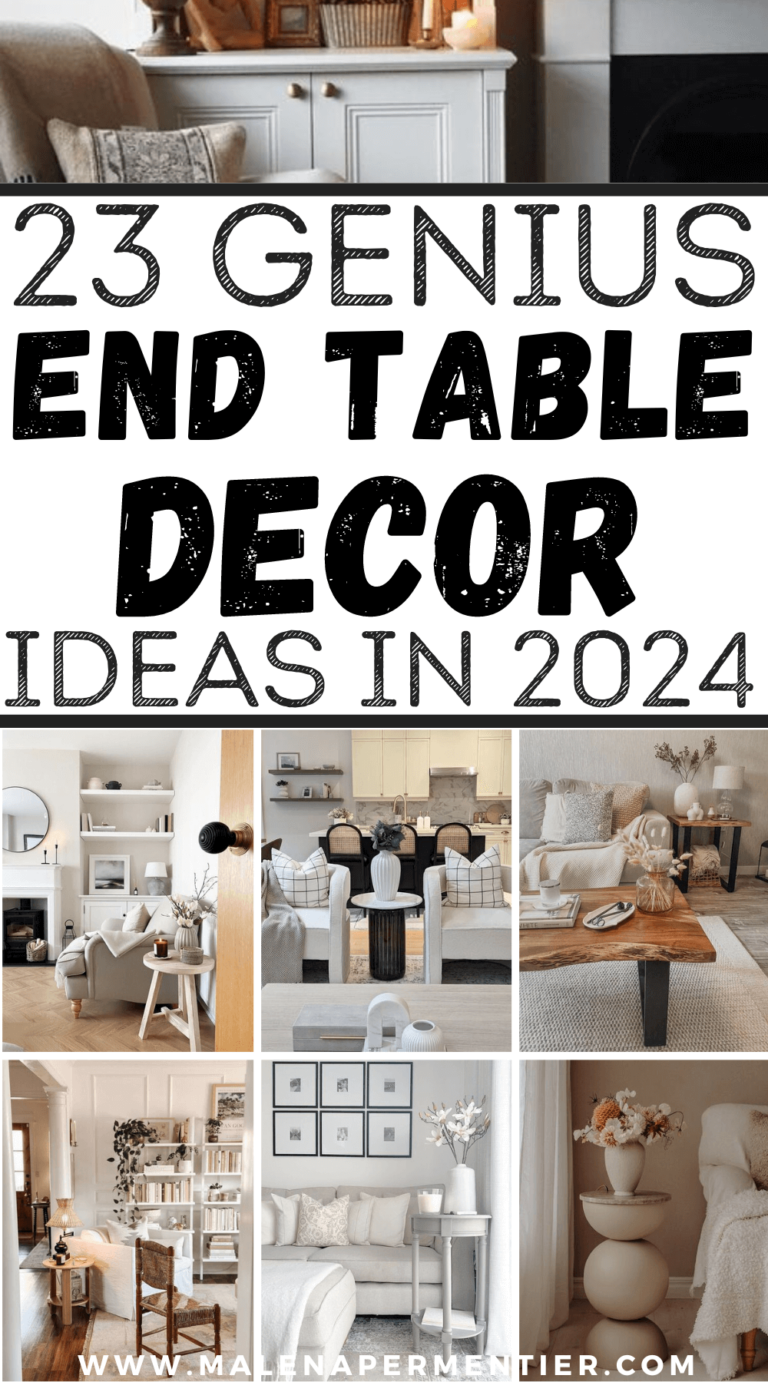 23 End Table Decor Ideas That Every Living Room Needs