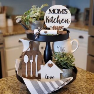 28 Kitchen Island Decor Tray Ideas That Are Simple & Stunning