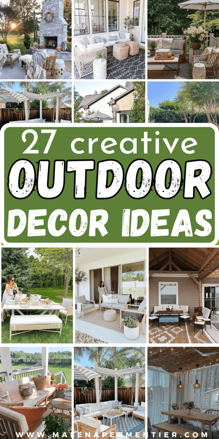 27 Creative Outdoor Decor Ideas to Spruce Up Your Space