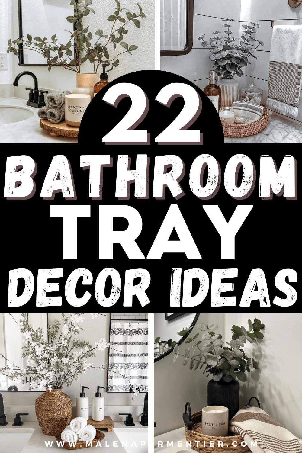 22 Bathroom Tray Decor Ideas For A Practical & Pretty Counter