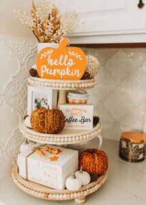 26 Charming Fall Tiered Tray Decor Ideas to Recreate Right Now