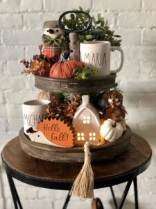 26 Charming Fall Tiered Tray Decor Ideas to Recreate Right Now