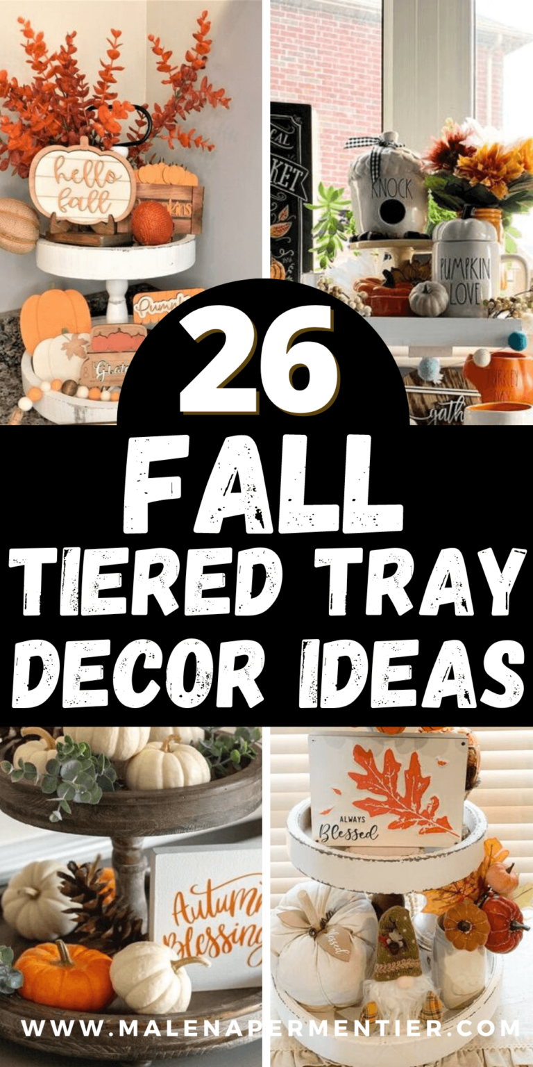 26 Charming Fall Tiered Tray Decor Ideas to Recreate Right Now