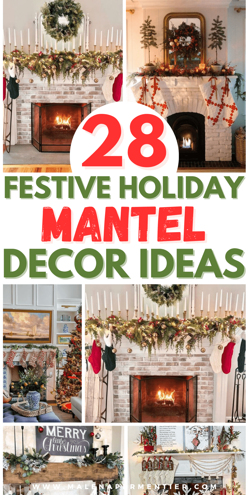 28 Delightful Christmas Mantel Decor Ideas for a Festive Home