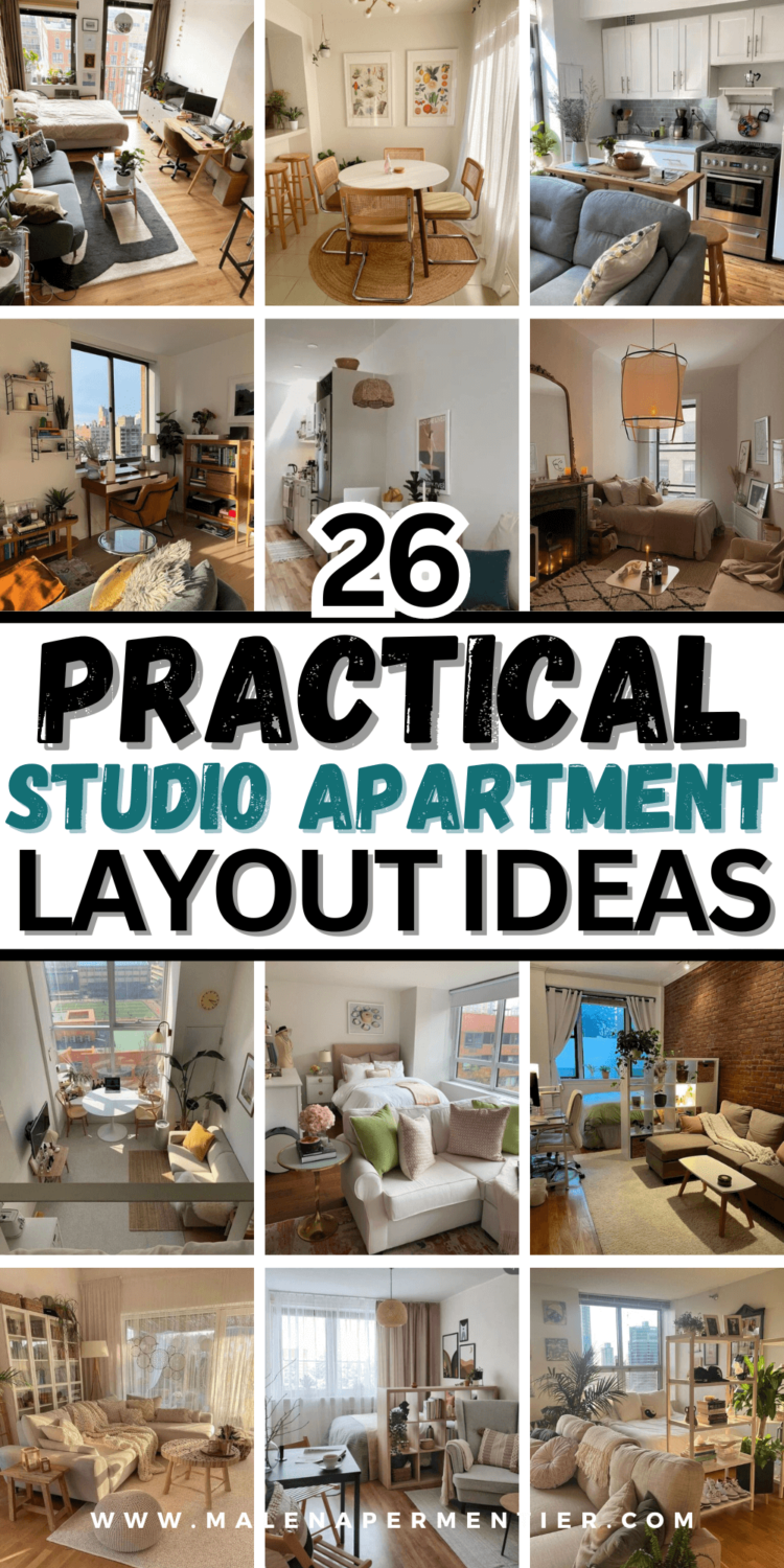26 Studio Apartment Layout Ideas to Make the Most of Your Space