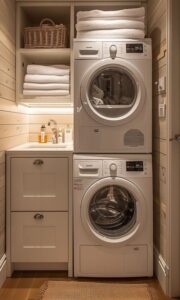 28 Functional Stacked Washer And Dryer Laundry Room Ideas