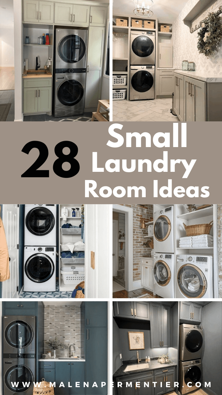 28 Functional Stacked Washer And Dryer Laundry Room Ideas
