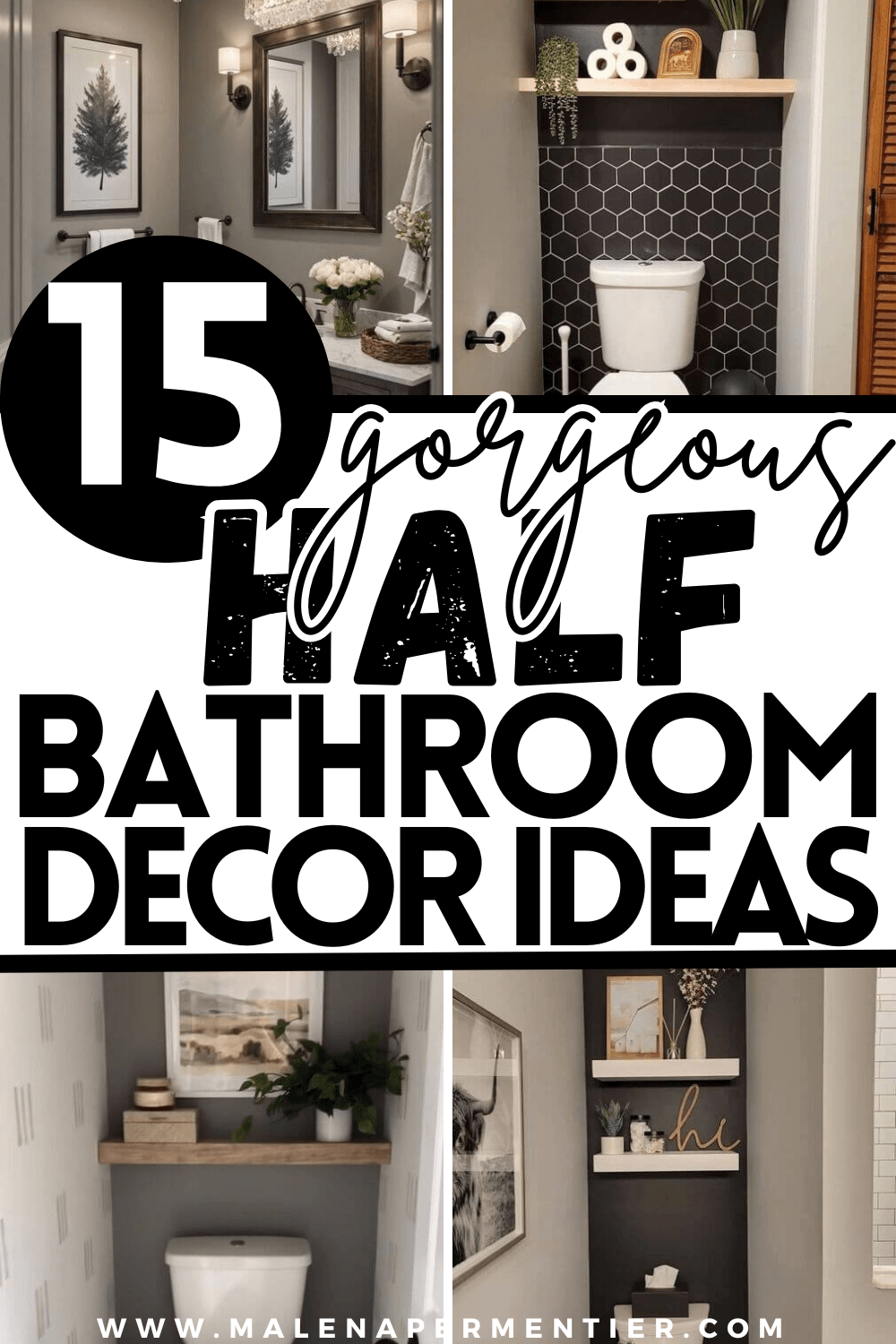 15 Half Bathroom Decor Ideas That Are Practical & Cute