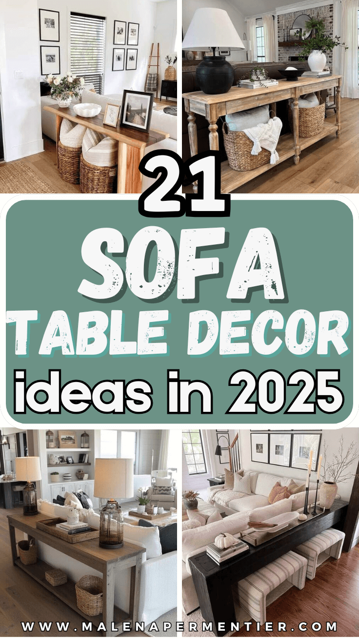21 Genius Sofa Table Decor Ideas For Behind The Couch
