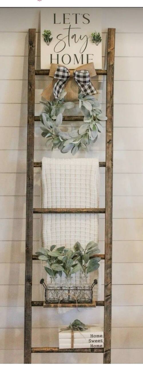 19 Farmhouse Ladder Decor Ideas You’ll Want to Copy
